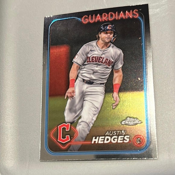 Topps | Accessories | Topps Guardians Baseball Card Red And Gray | Poshmark